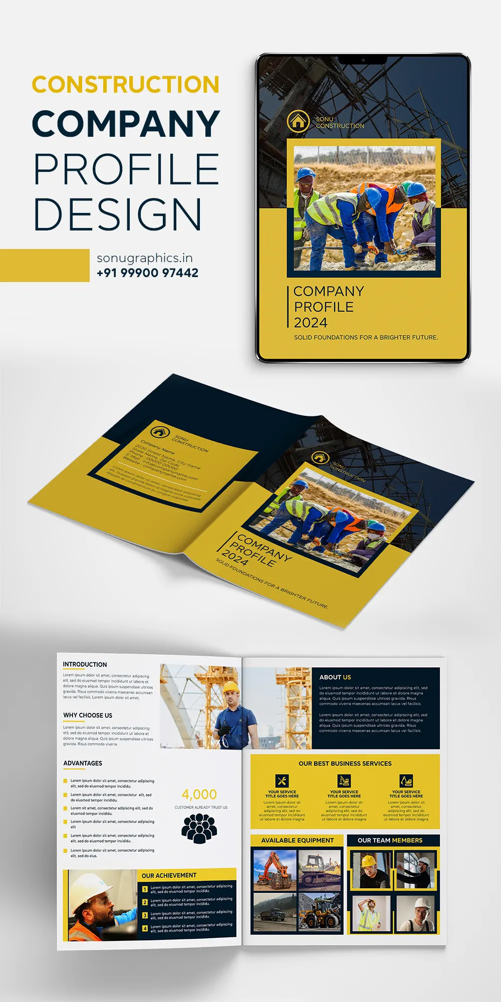 Best Business Profile Design in Delhi - Company Profile Designer